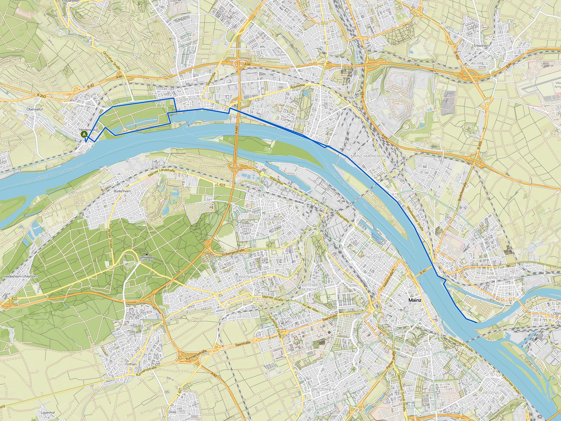 The best traffic-free bike rides in the Rheingau | Komoot